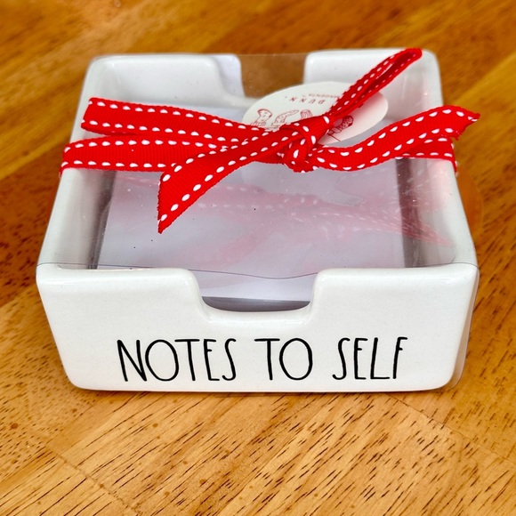 Rae Dunn | Other | Rae Dunn Notes To Self Ceramic Post It Note Holder ...